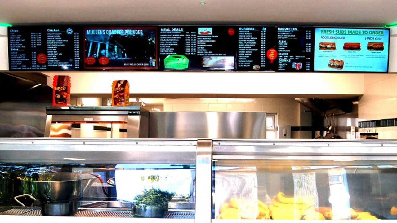 Digital menu boards - Digital Screen Displays - Digital Signage