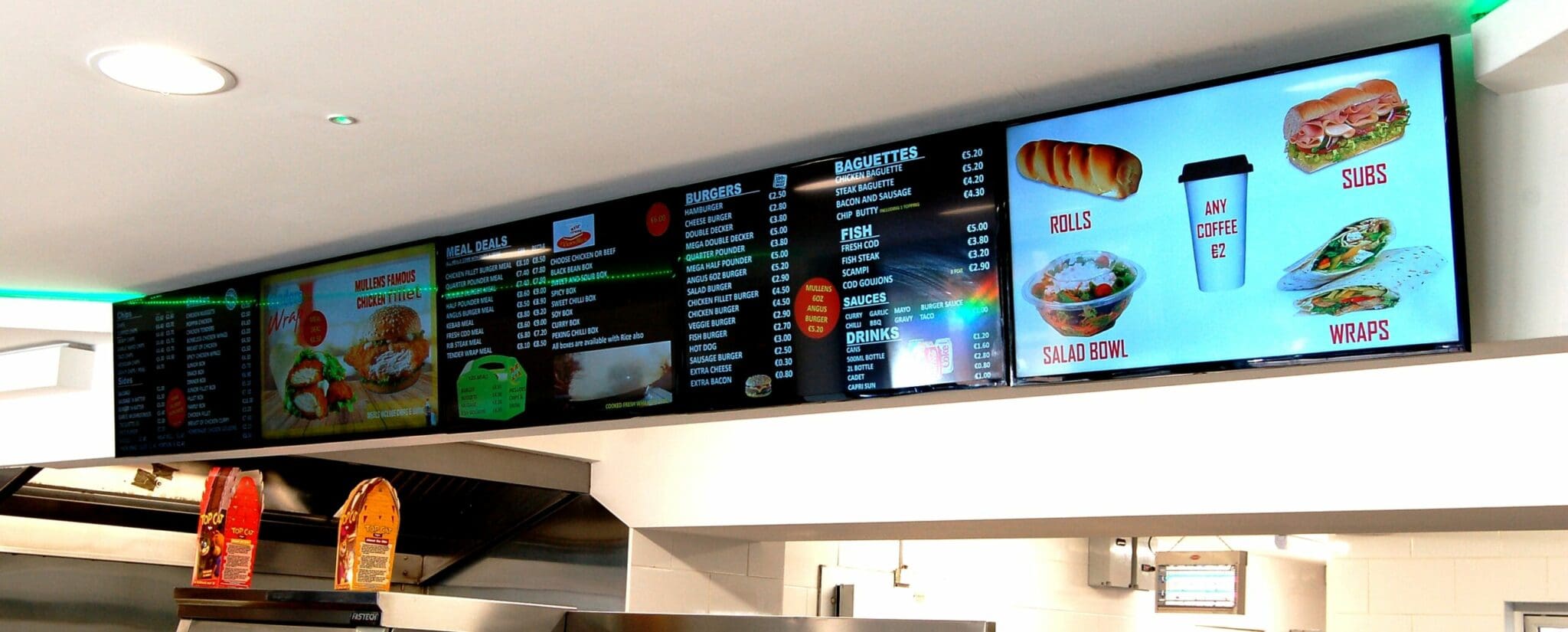 Digital Menu Boards | Digital Screen Displays - Screens Ireland